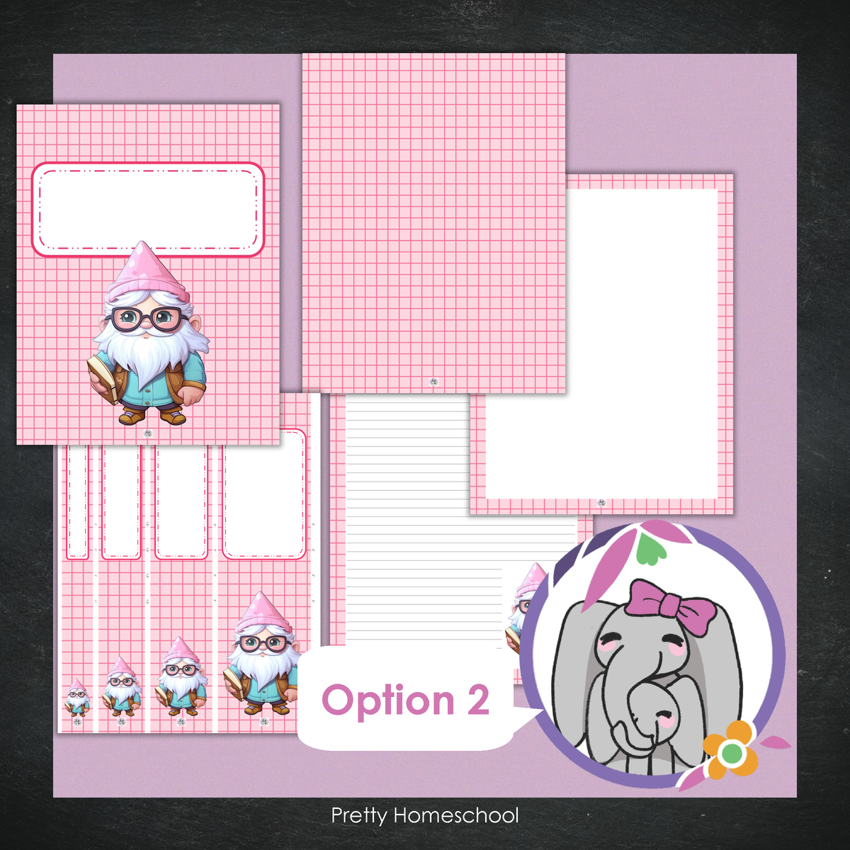 Printable and Editable Binder Covers and Spines - Gnome – Pretty Homeschool