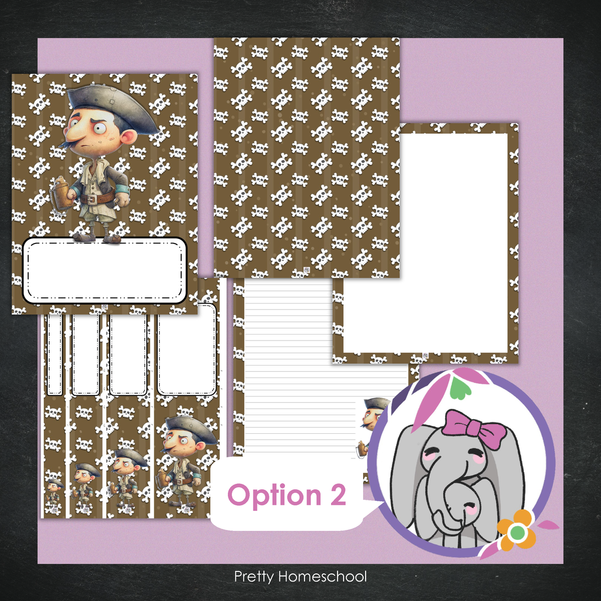 Printable and Editable Binder Covers and Spines - Pirates – Pretty ...