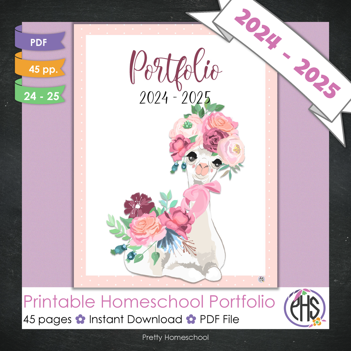 Printable Homeschool Portfolio | End-of-the-Year Homeschool Binder | L ...