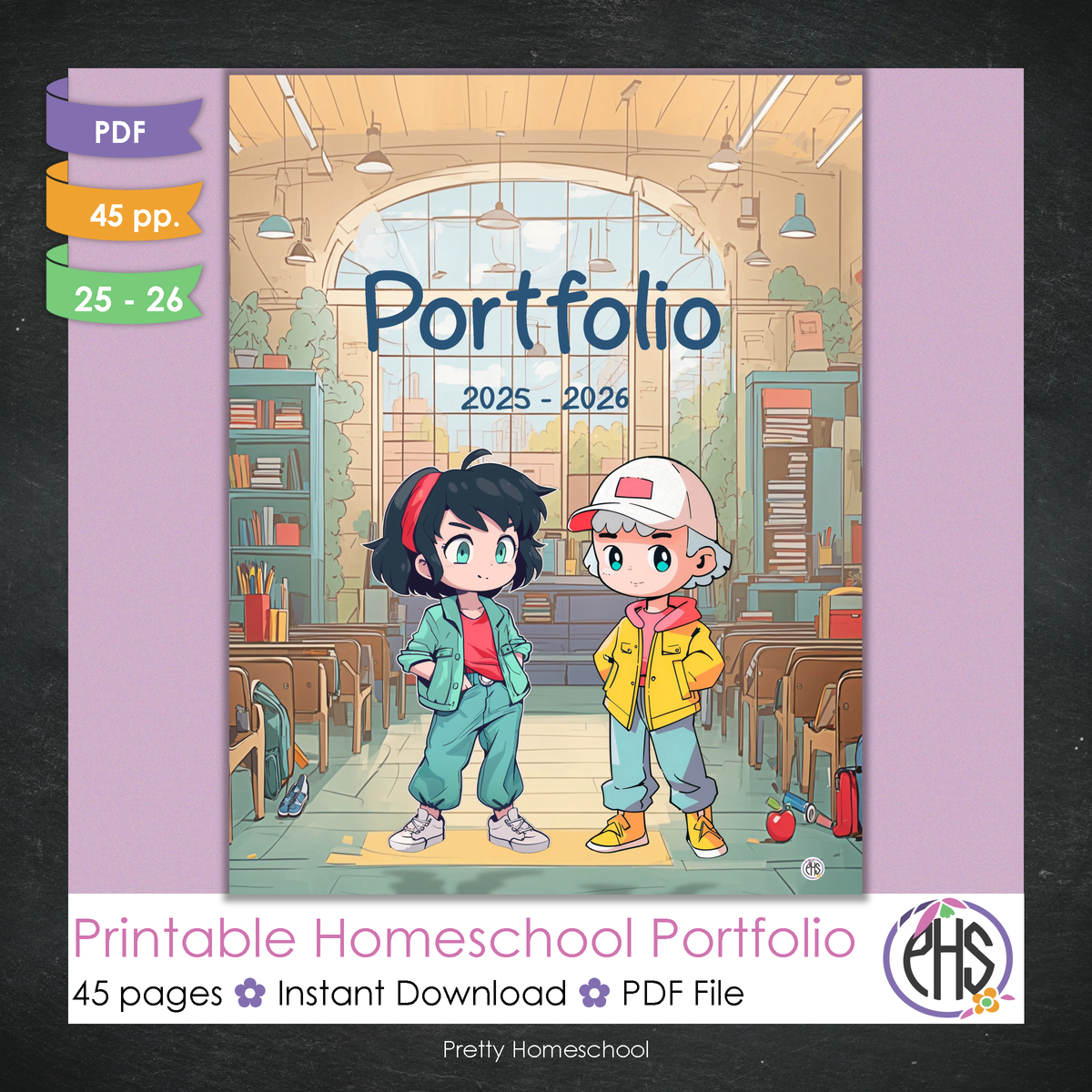 Printable Homeschool Portfolio 2025–2026 | End-of-Year Homeschool Bind ...