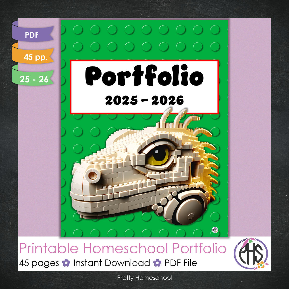Printable Homeschool Portfolio 2025–2026 | End-of-Year Homeschool Bind ...